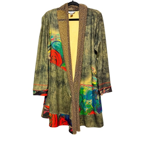 Aris A | Tops | Aris A Eclectic Whimsigoth Boho Cardigan Womens Xl ...